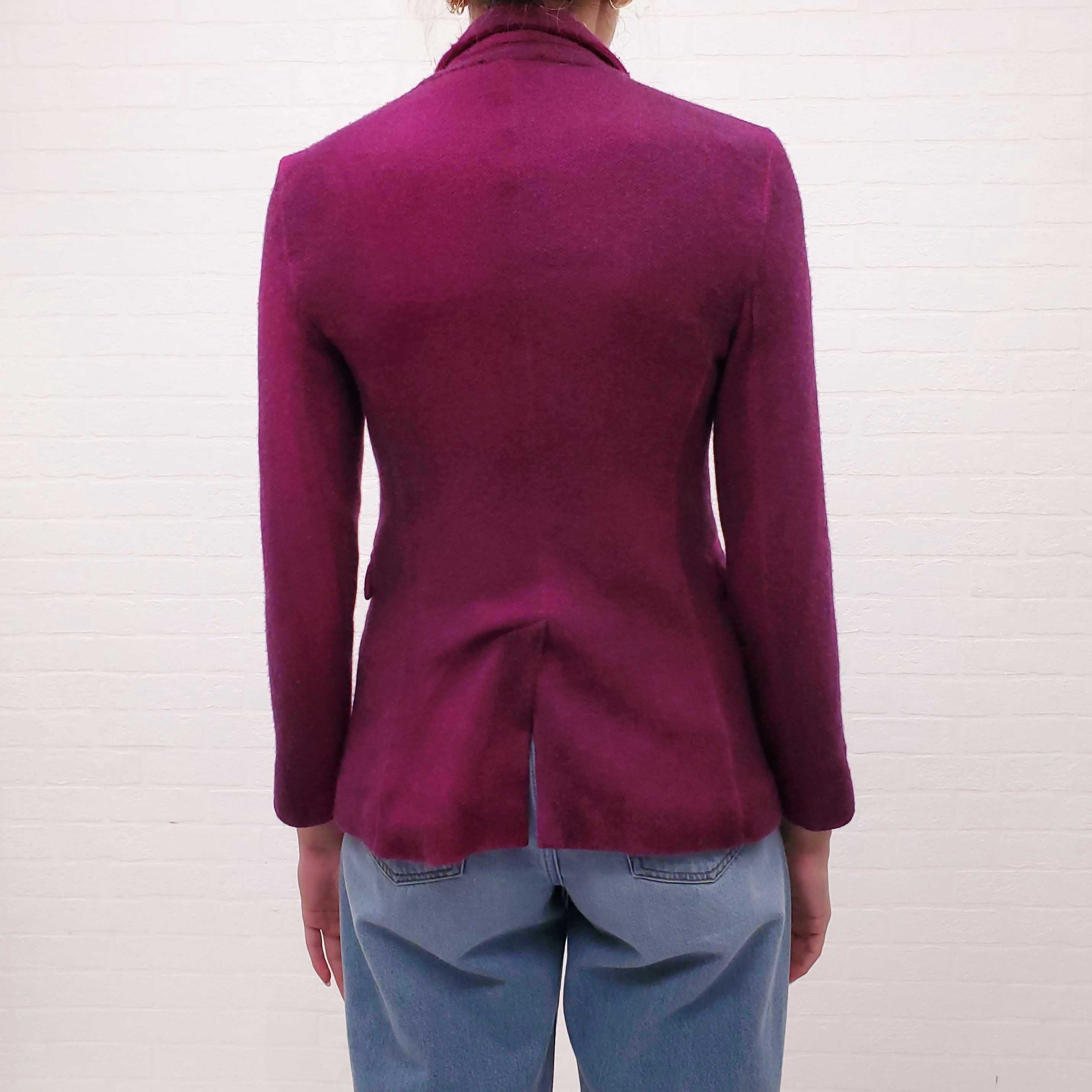AVANT TOI PURPLE CASHMERE AND WOOL BLAZER - SIZE XS – Rewind Couture