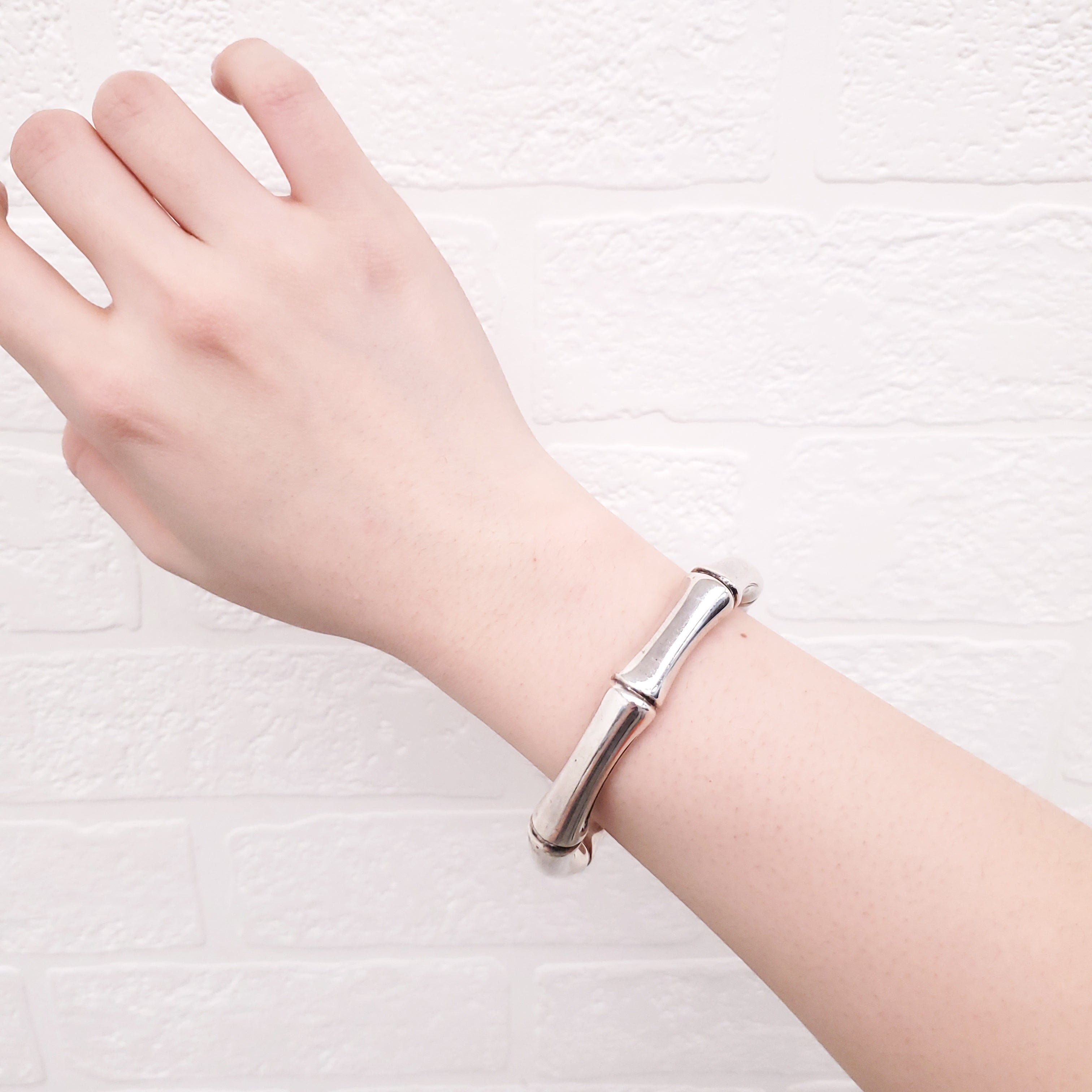 GUCCI STERLING SILVER BAMBOO CUFF – Rewind Couture