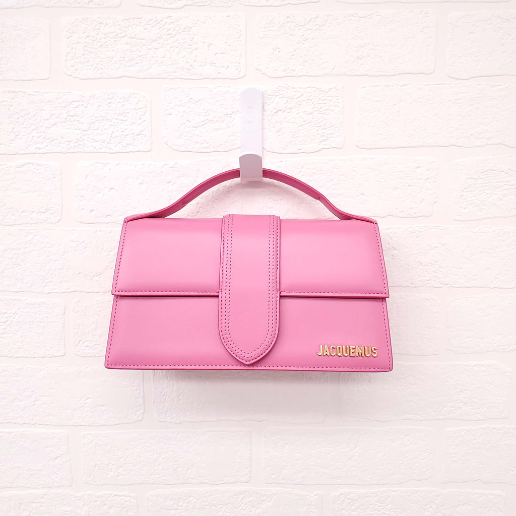 JACQUEMUS LE GRAND BAMBINO FLAP BAG IN PINK LEATHER – Rewind Couture