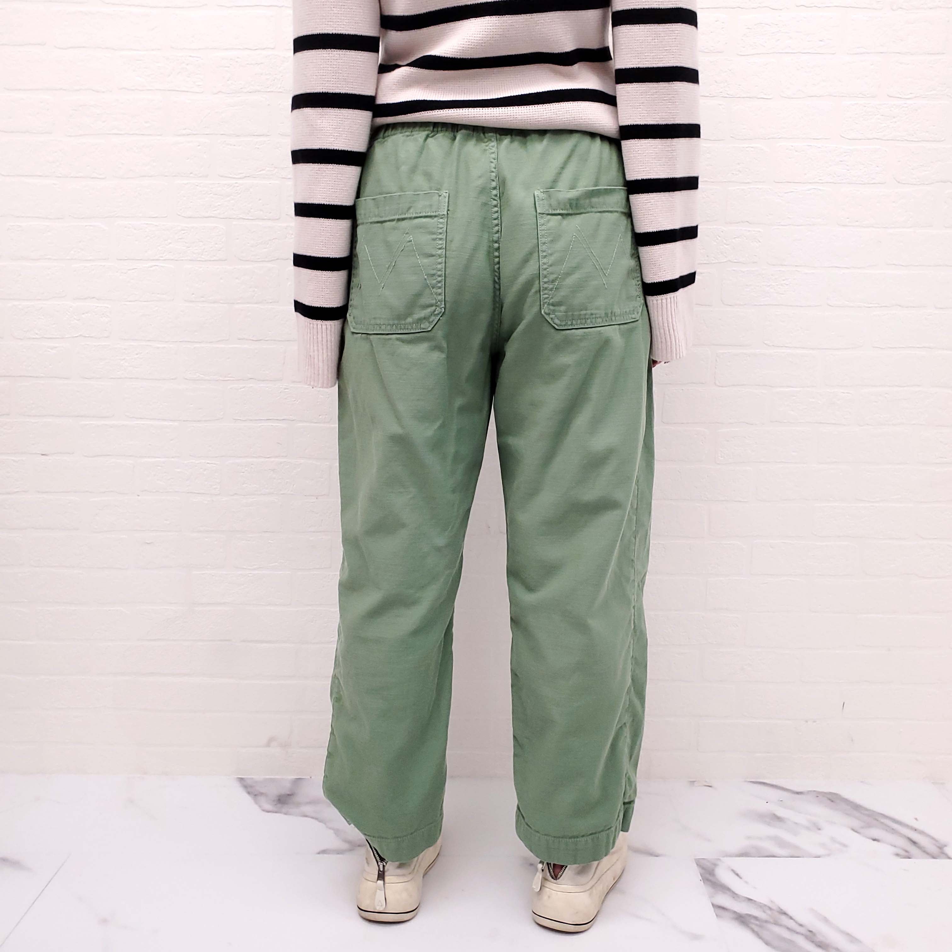 MOTHER GREEN 'THE DRAWN HALF PIPE ANKLE’ PANTS - SIZE 30 – Rewind Couture