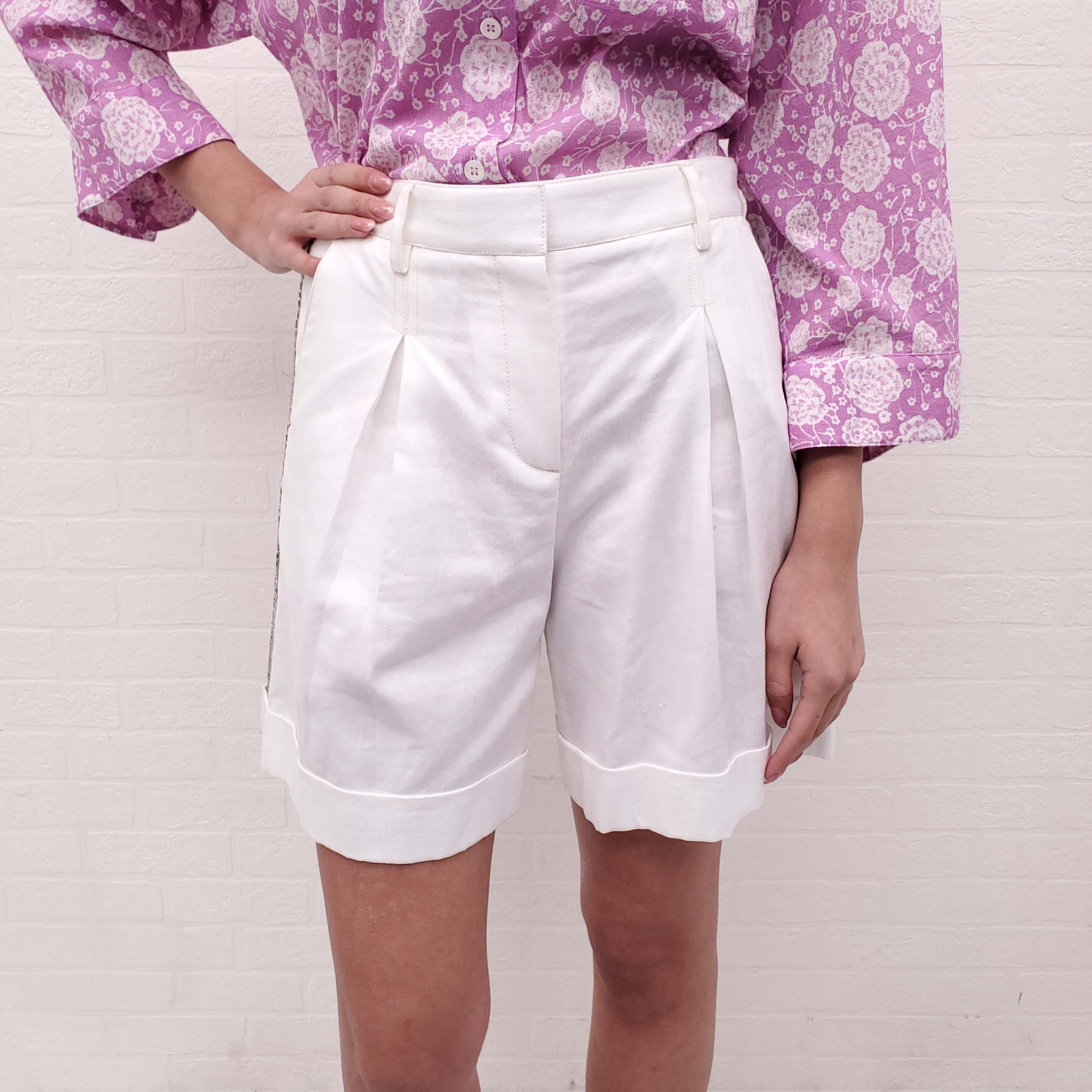 TWP LINEN SHORTS WITH SEQUIN DETAIL - SIZE 2 – Rewind Couture